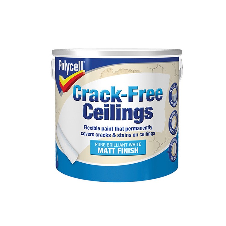 Polycell PLCCFCSM25L Crack-Free Ceilings Smooth Matt - Fixings Store