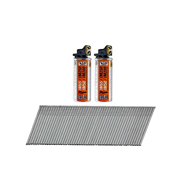 Paslode IM65A 300270 F16 32mm Galv Brad Nails Packs 2000 Box + 2 Fuel ...