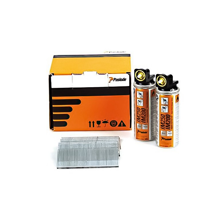 Paslode 012302 50mm Electro Galv Staple Fuel Pack - 3000 box c/w 3 Fuel ...