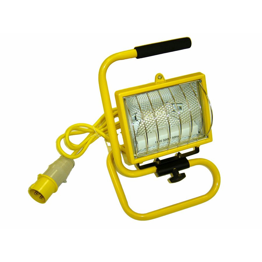 Halogen Site Work Light 500w 110v - Fixings Store
