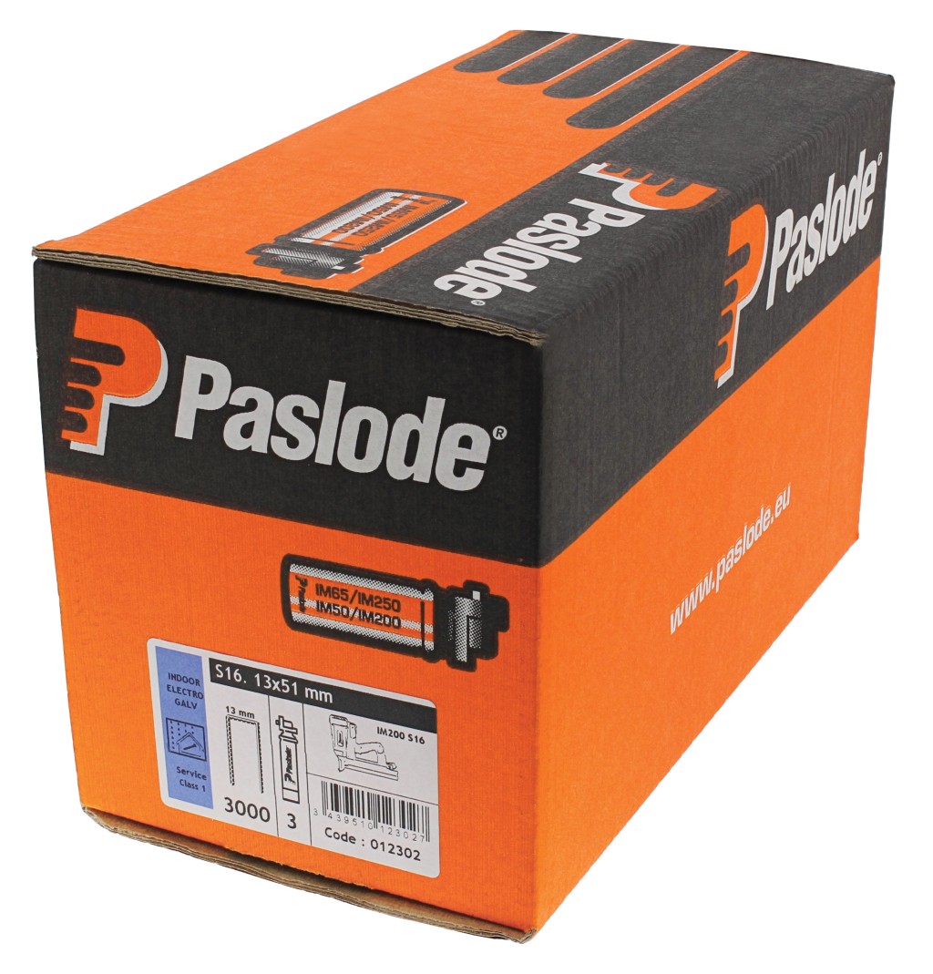 Paslode 054520 19mm Electro Galv Staple Fuel Pack - 3000 box c/w 3 Fuel ...