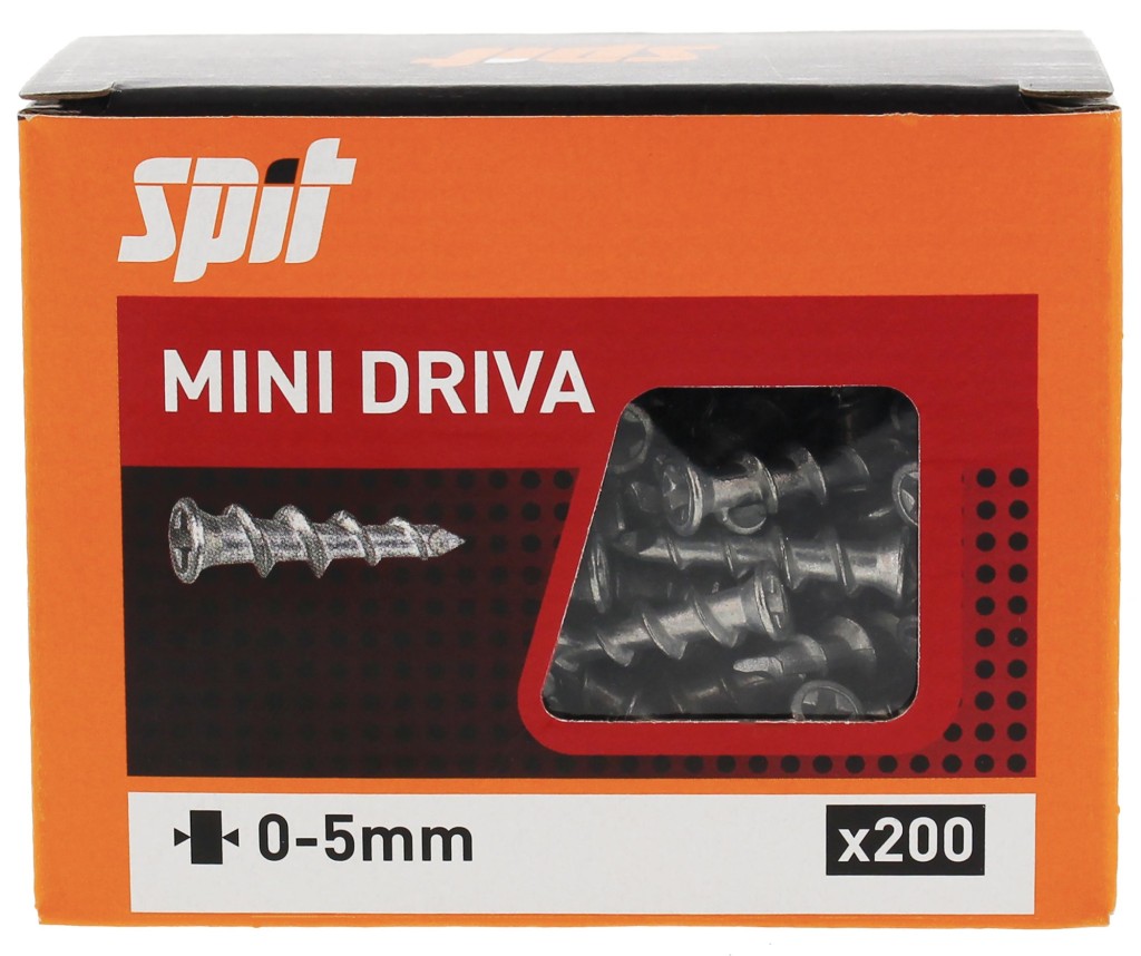 Spit 059430 Mini Driva Zamak Self Drilling Plasterboard Anchor