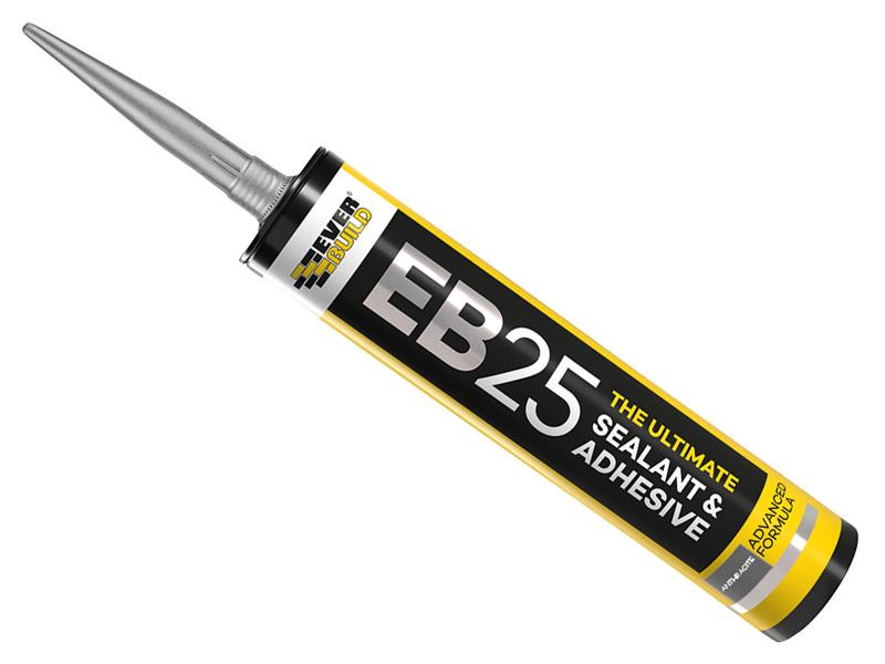 Everbuild EVBEB25 EB25 Hybrid Sealant Adhesives 300ml - Fixings Store