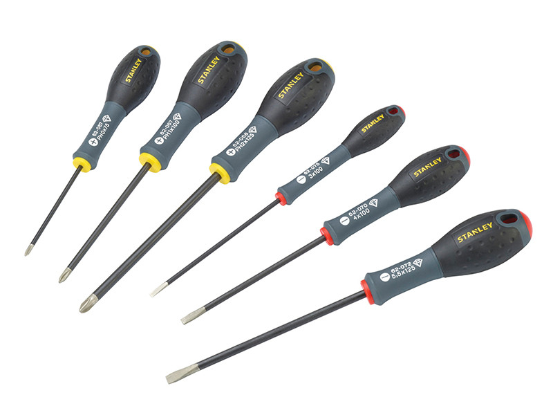 STANLEY STA062062 062062 Diamond Tip Screwdriver Set, 6 Piece - Fixings ...