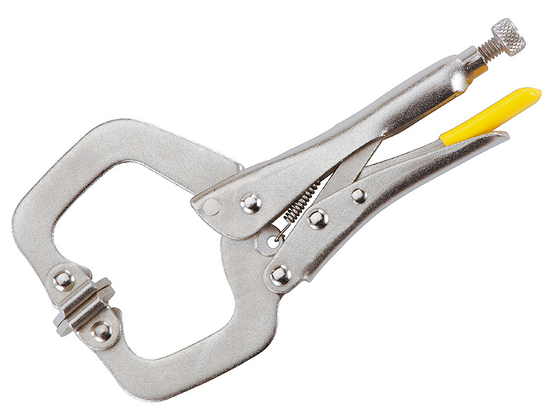STANLEY STA084815 Locking C-Clamps with Swivel Tips - Fixings Store