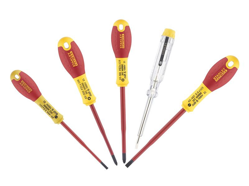 STANLEY STA062693 FatMax® VDE Insulated Screwdriver Set, 5 Piece ...